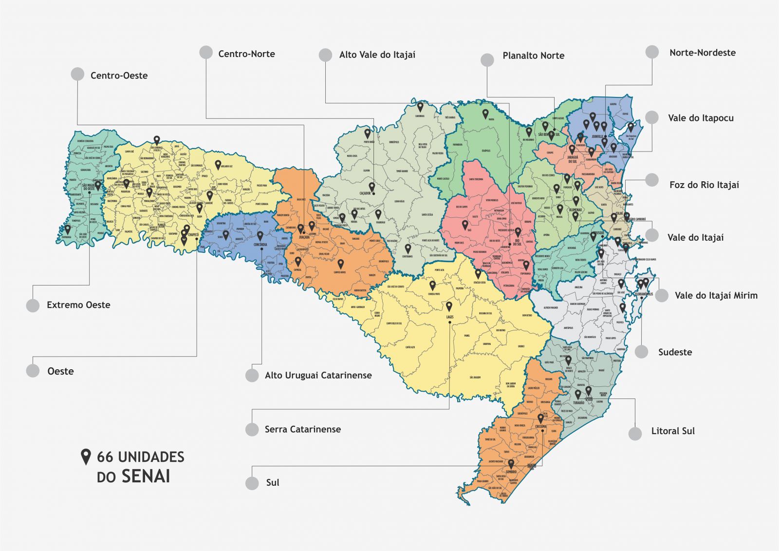 Nossas Unidades | FIESC Site Institucional